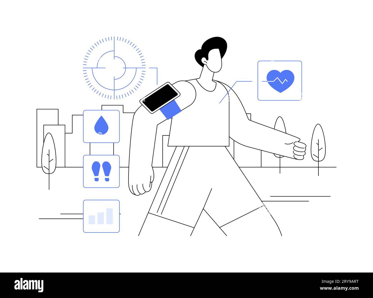 Health monitor data abstract concept vector illustration Stock Vector ...