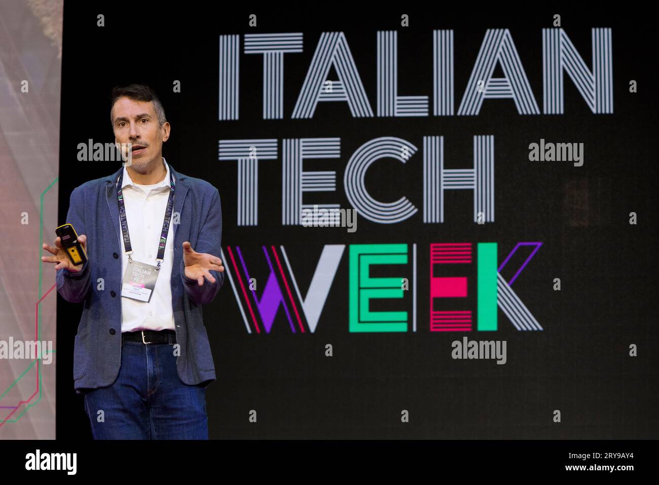 Torino, Italy. 29th Sep, 2023. Christian Greco, egyptologist and director of Torino Museo Egizio ...