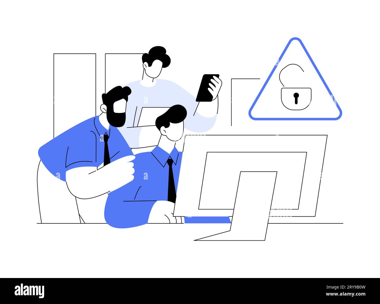 Cybersecurity abstract concept vector illustration Stock Vector Image ... Cybersecurity abstract concept vector illustration Stock Vector Image ...