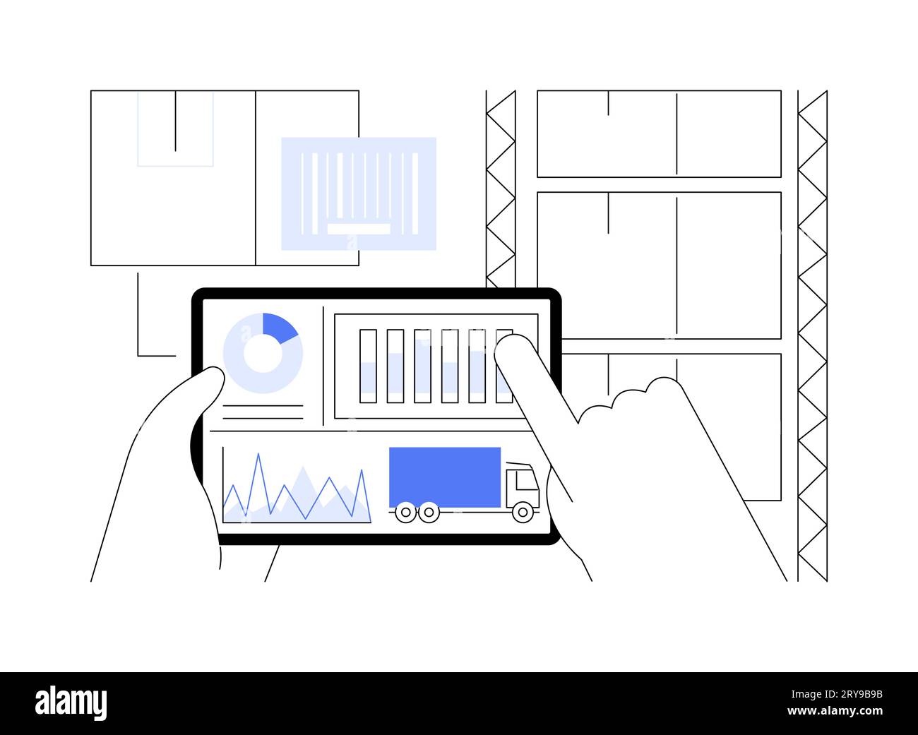 Reports and analytics abstract concept vector illustration Stock Vector ...