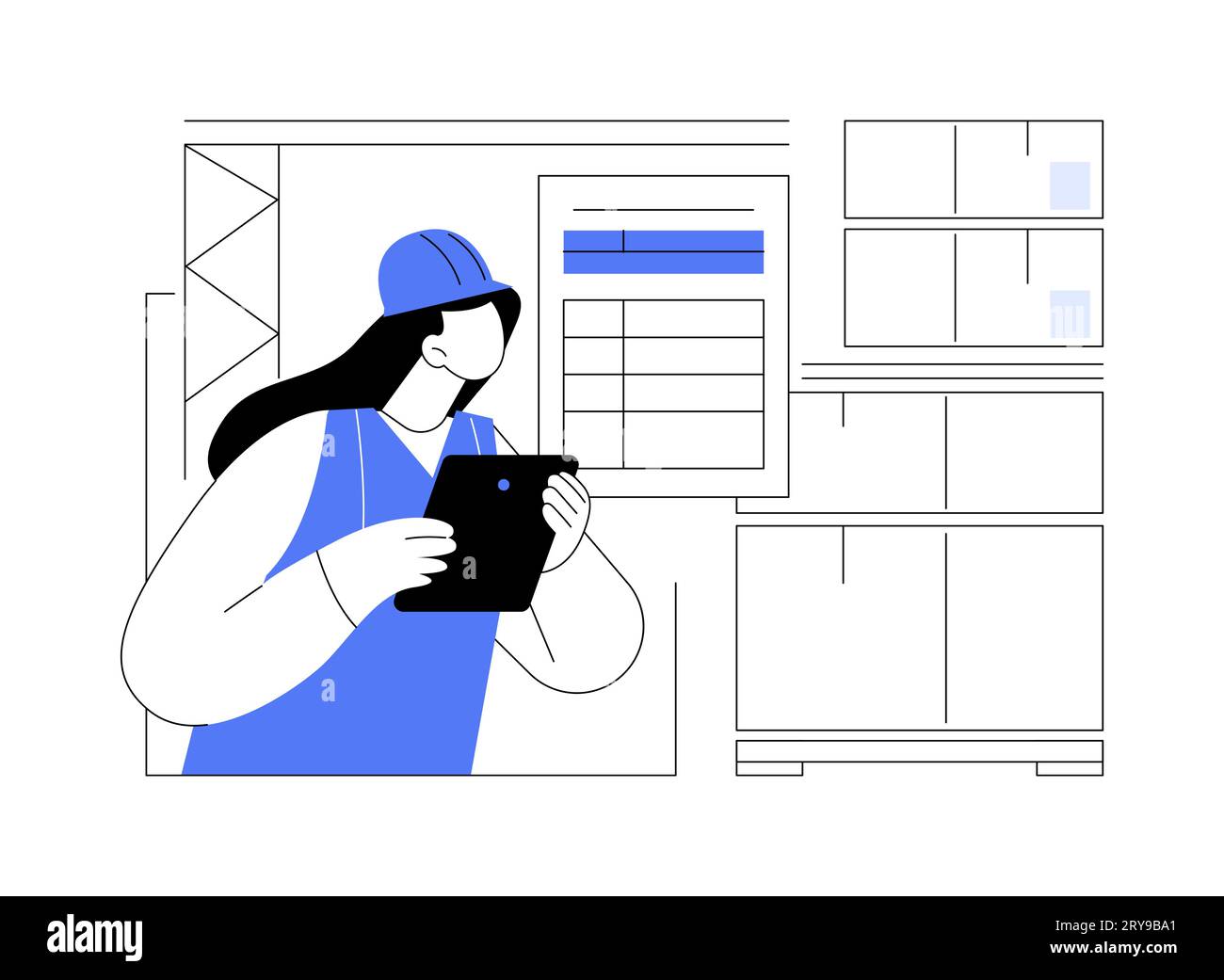 Inventory tracking abstract concept vector illustration Stock Vector ...