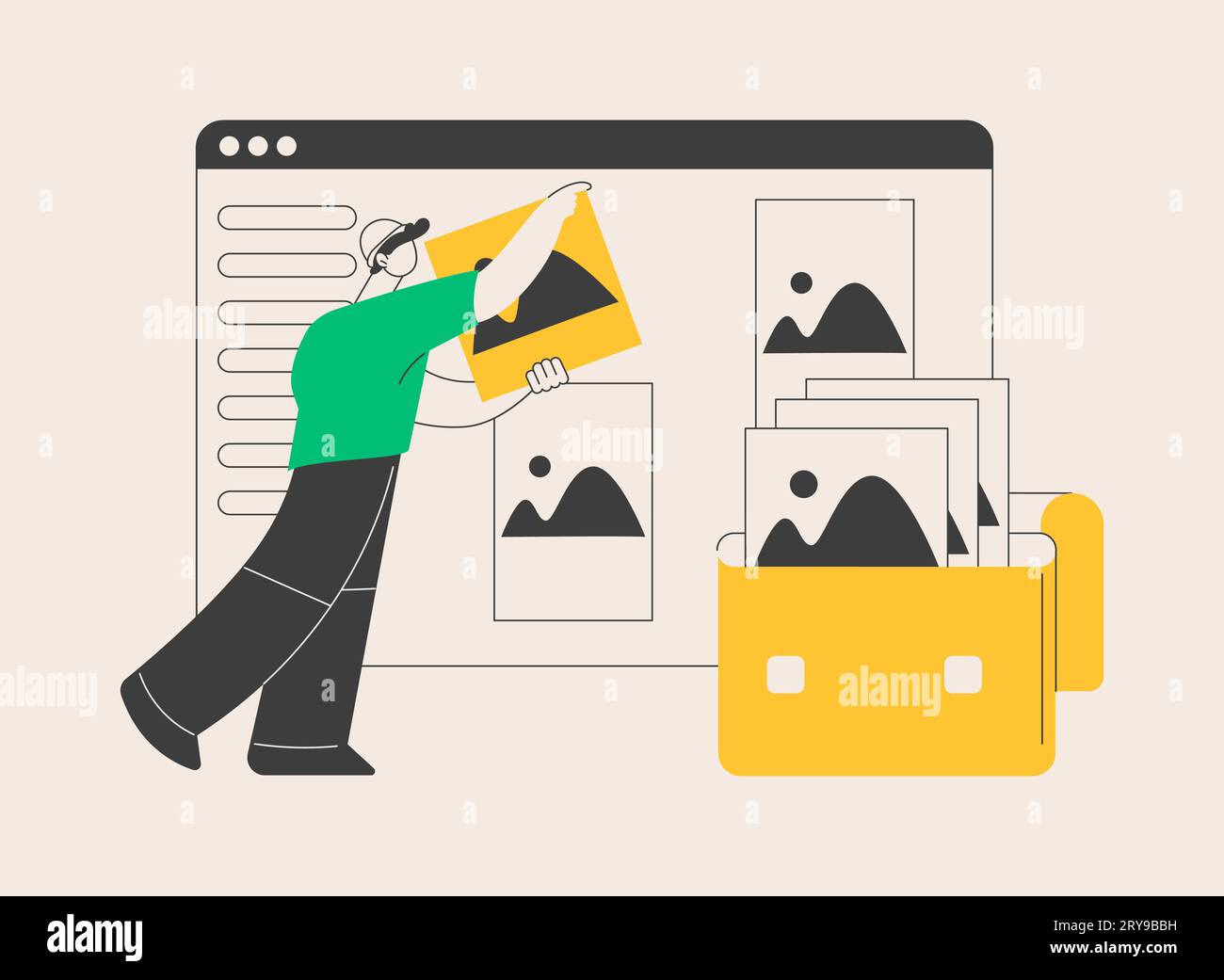 Portfolio abstract concept vector illustration Stock Vector Image & Art ...