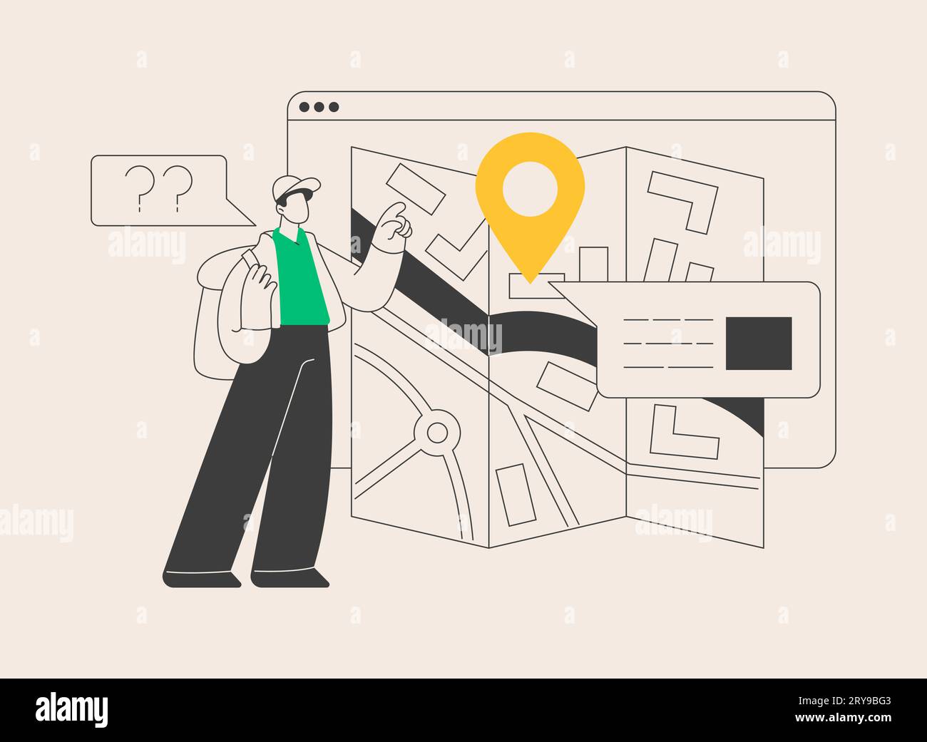 Maps abstract concept vector illustration Stock Vector Image & Art - Alamy