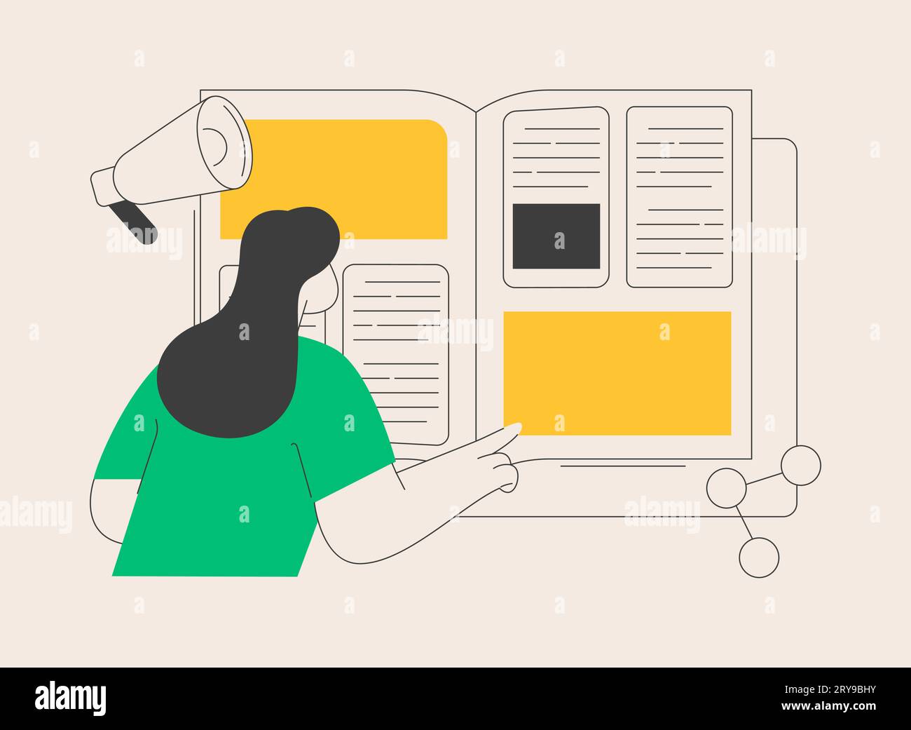 Magazine abstract concept vector illustration Stock Vector Image & Art ...