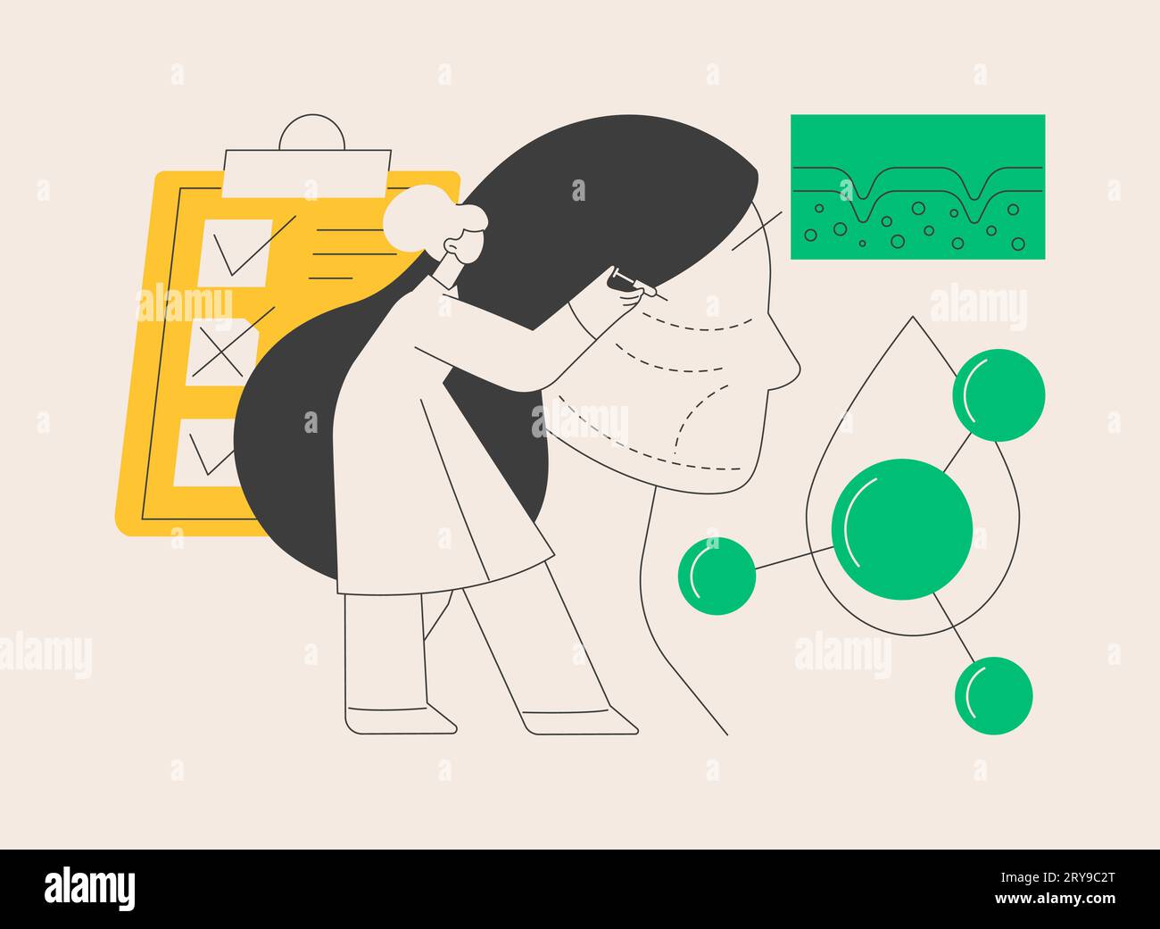 Beauty injection abstract concept vector illustration Stock Vector ...