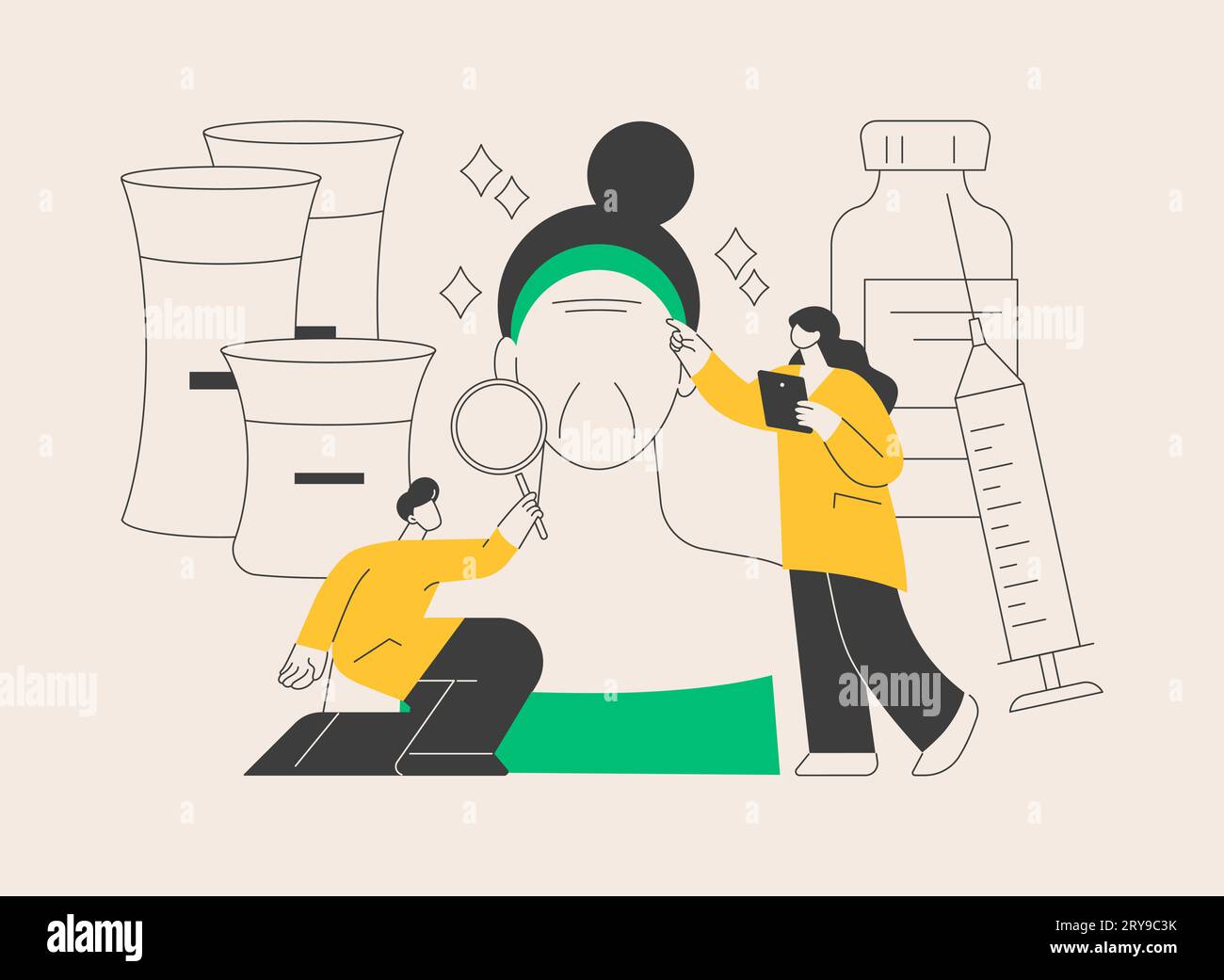 Cosmetology abstract concept vector illustration Stock Vector Image ...