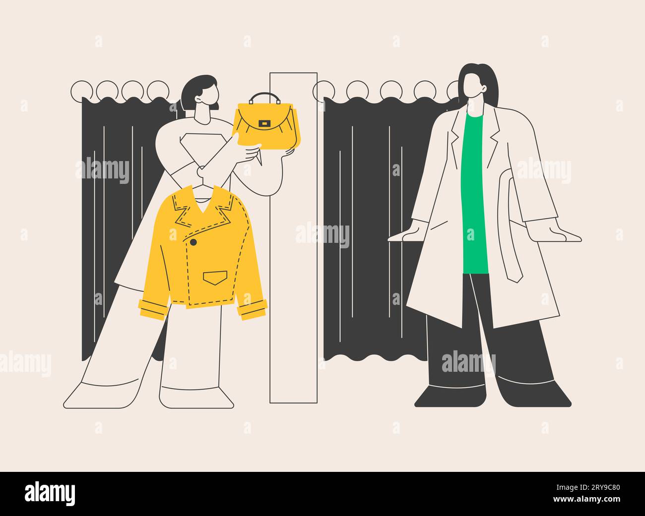 Personal stylist abstract concept vector illustration Stock Vector ...