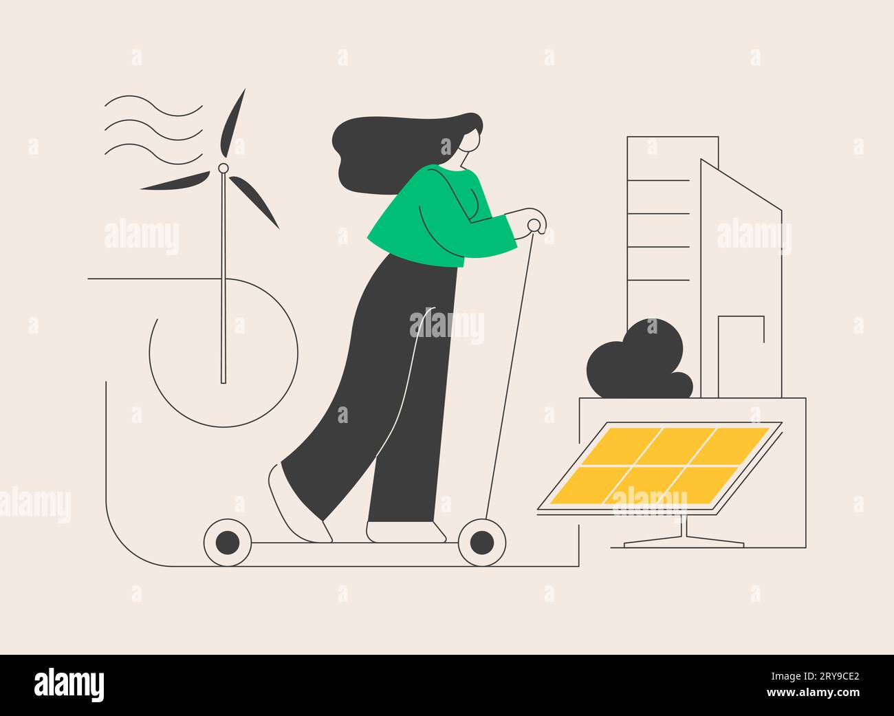 Ecological greenway abstract concept vector illustration Stock Vector ...