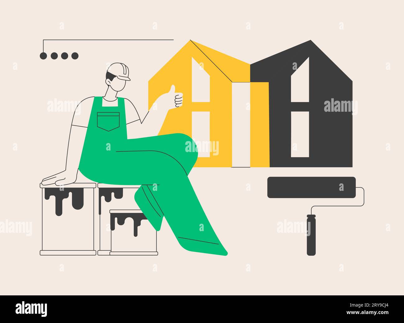 House renovation abstract concept vector illustration Stock Vector ...