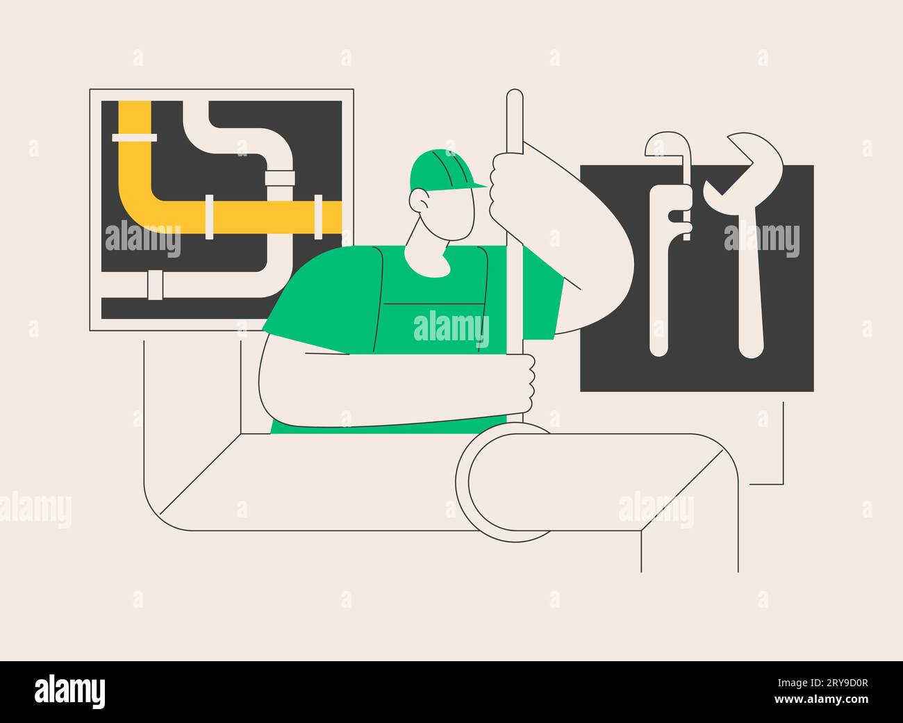 Plumber services abstract concept vector illustration Stock Vector ...