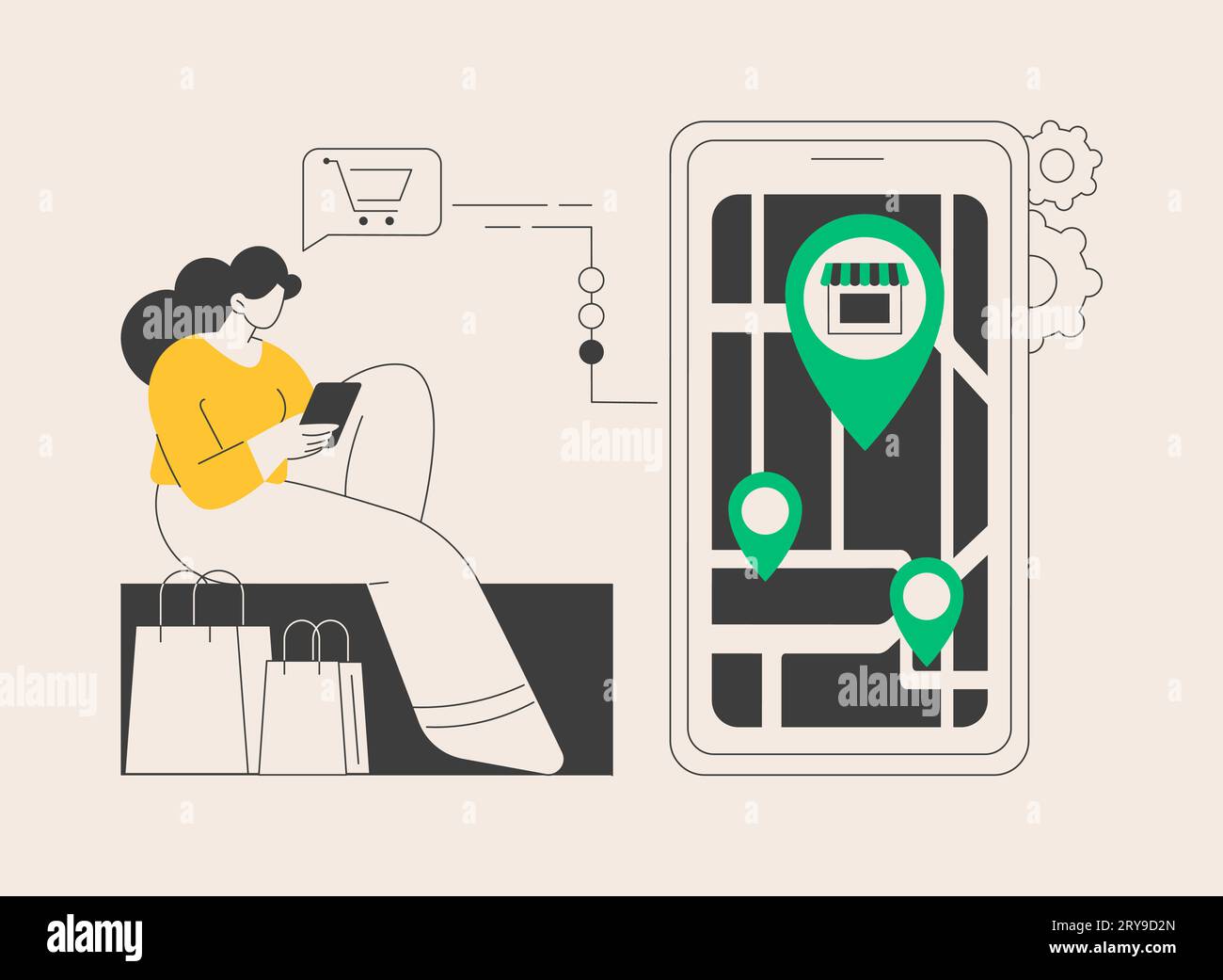 Store locator abstract concept vector illustration Stock Vector Image ...