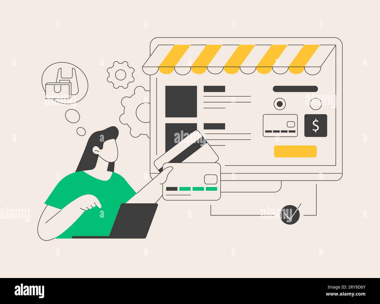 Payment options abstract concept vector illustration Stock Vector Image ...