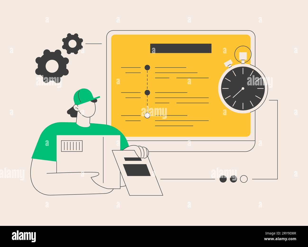 Delivery abstract concept vector illustration Stock Vector Image & Art ...