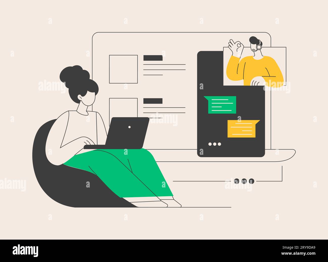 Custom service abstract concept vector illustration Stock Vector Image ...