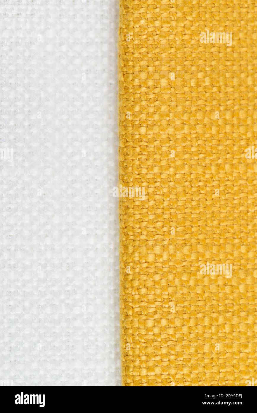 Yellow fabric texture Stock Photo - Alamy