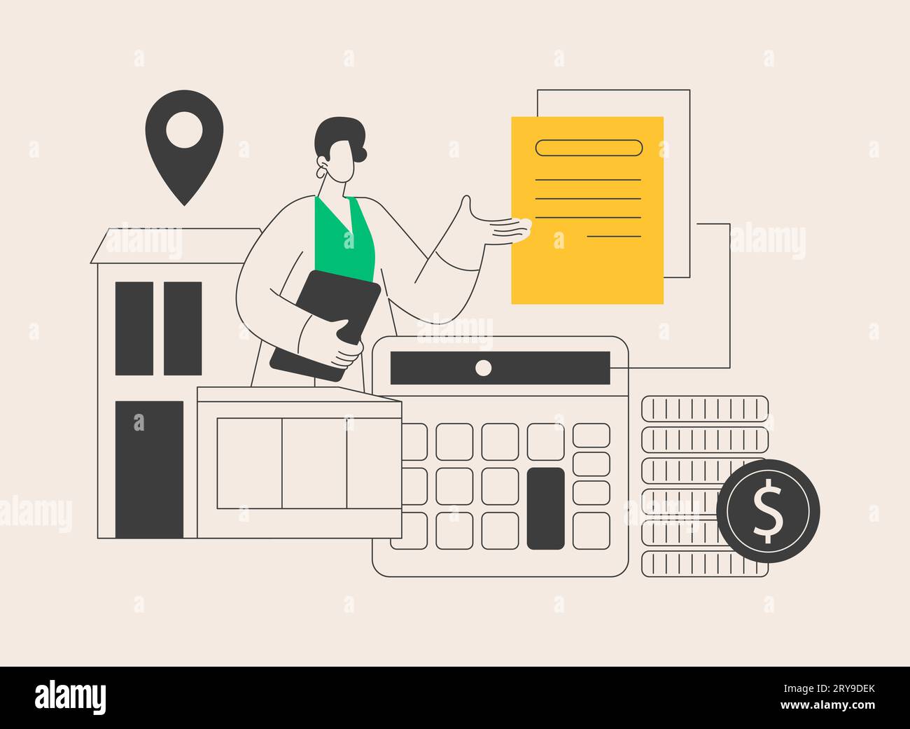 Estate planning abstract concept vector illustration Stock Vector Image ...