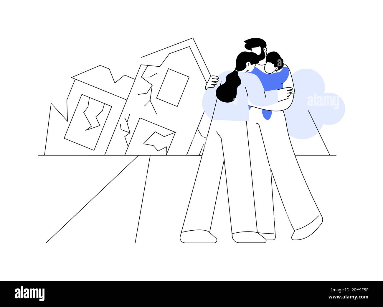 Damage from hurricane abstract concept vector illustration Stock Vector ...