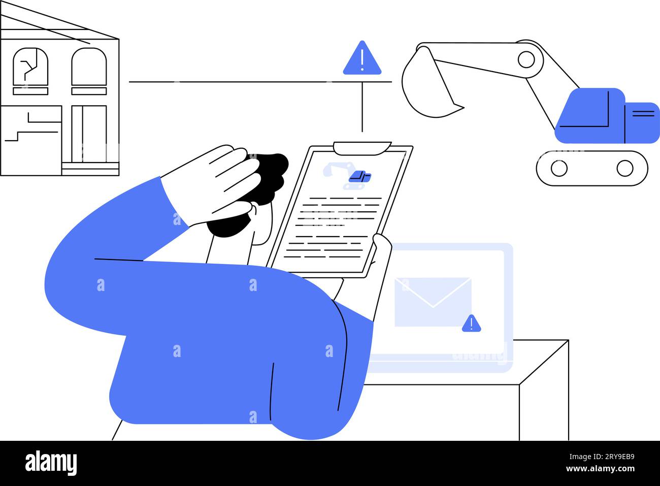 Demolition order abstract concept vector illustration Stock Vector ...