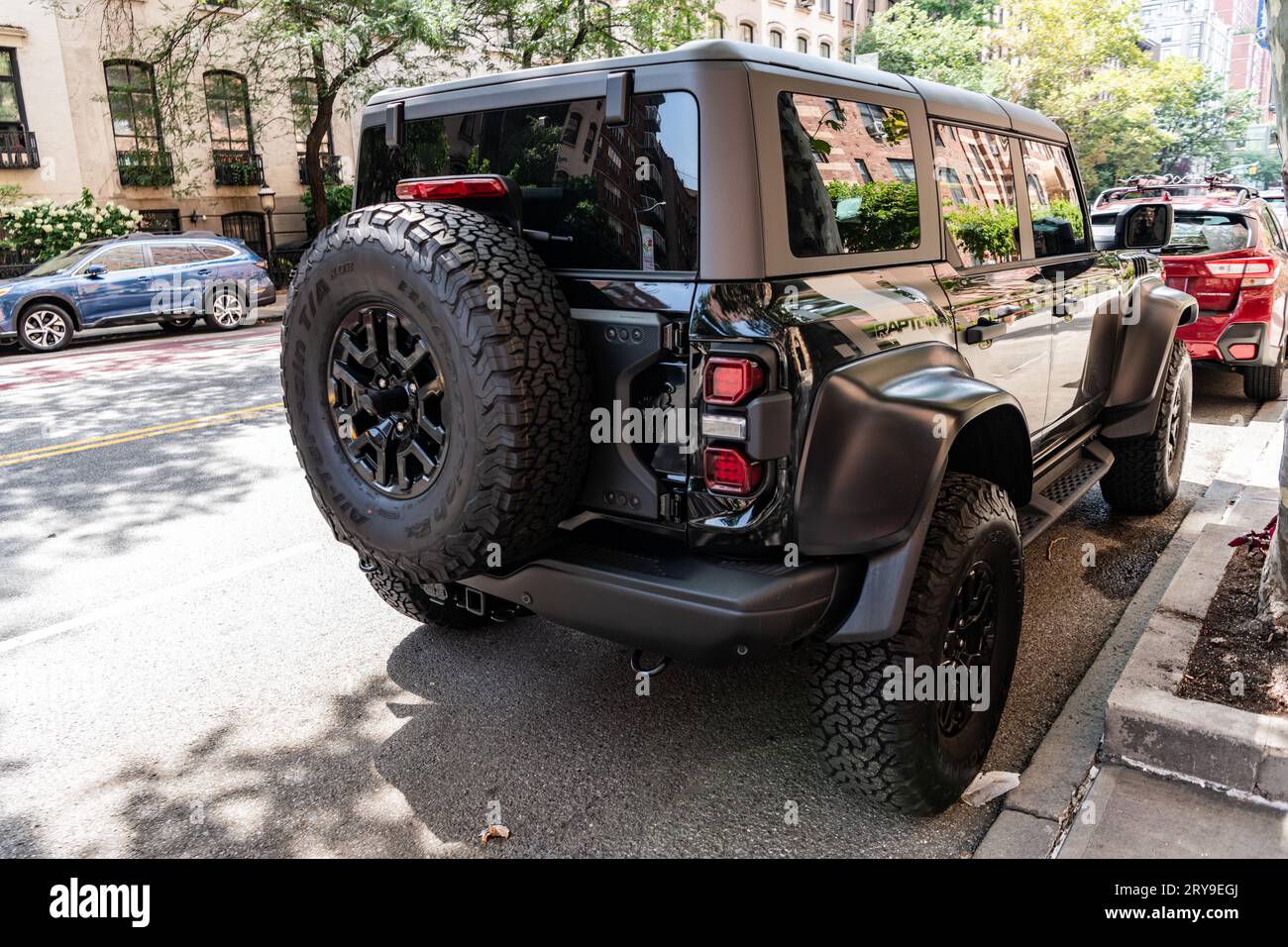 New York City, USA - August 05, 2023: 2023 Ford Bronco Black Diamond ...