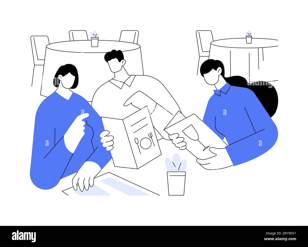 Restaurant menu abstract concept vector illustration Stock Vector Image ...