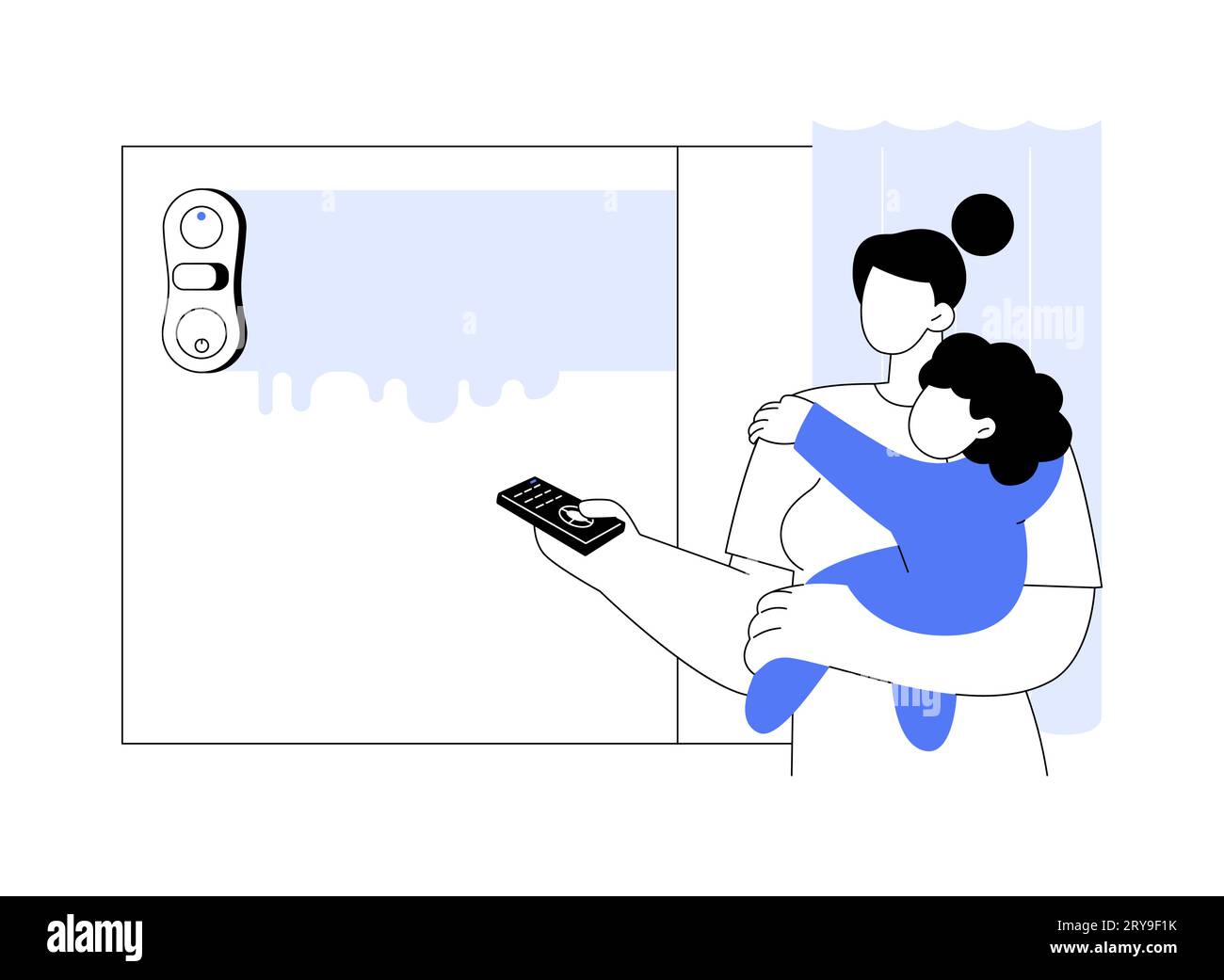 Robot window cleaner abstract concept vector illustration Stock Vector ...