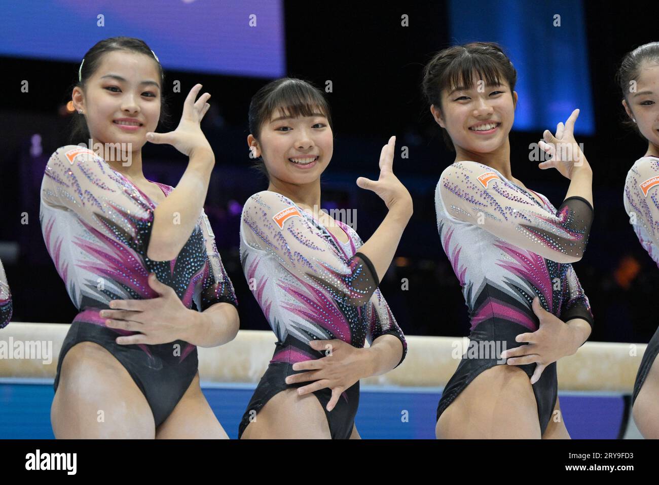 (L-R) Chiaki Hatakeda, Urara Ashikawa, Ayaka Sakaguchi (JPN), Sptember ...