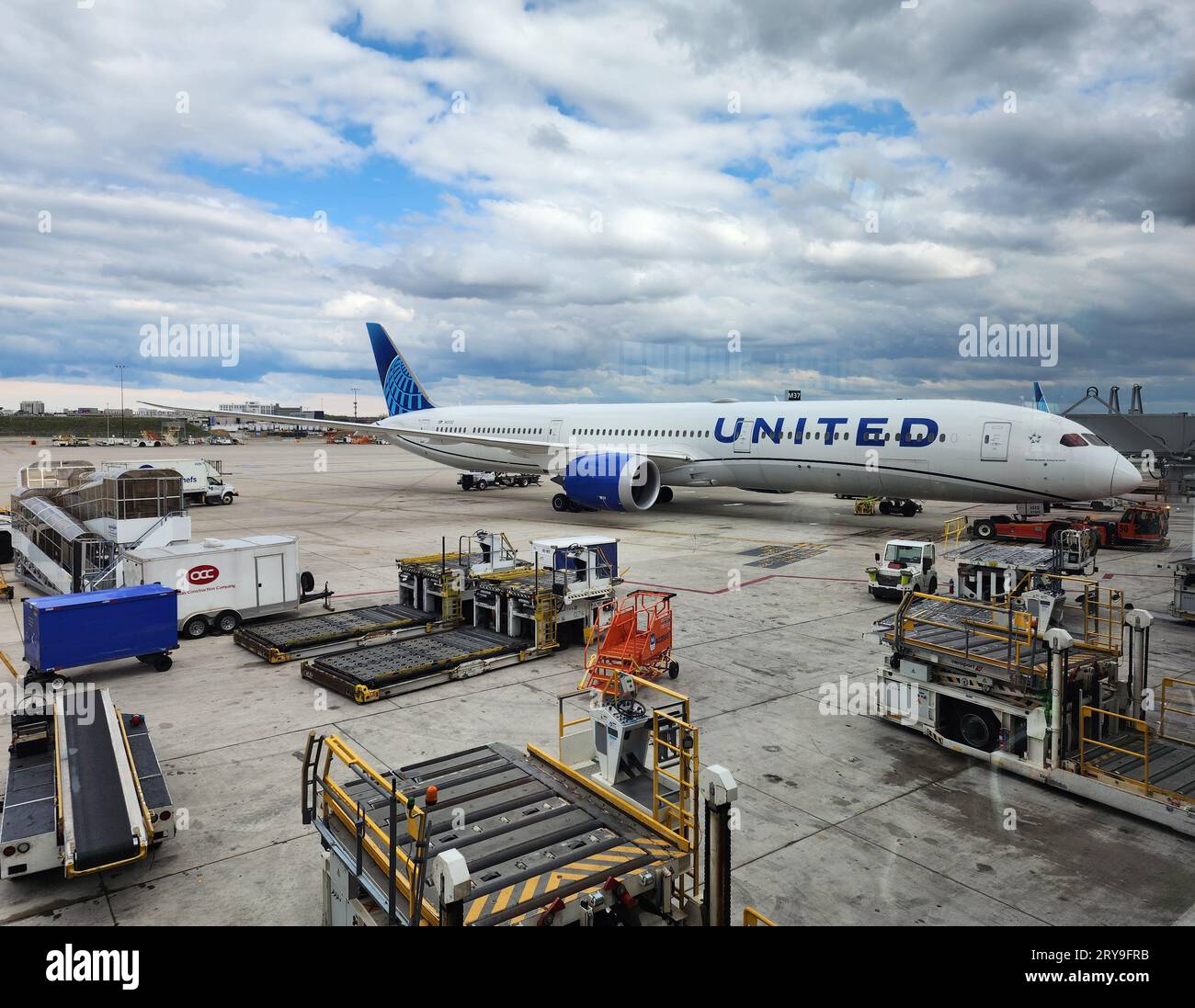 Chicago, USA - April 29, 2023: Boeing 787-300ER united airlines at ...