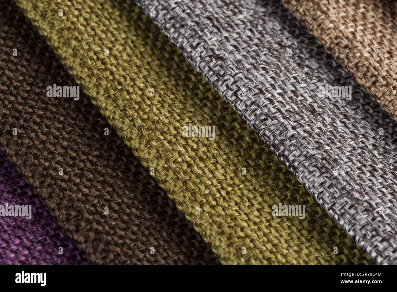 Multi color fabric texture samples Stock Photo - Alamy
