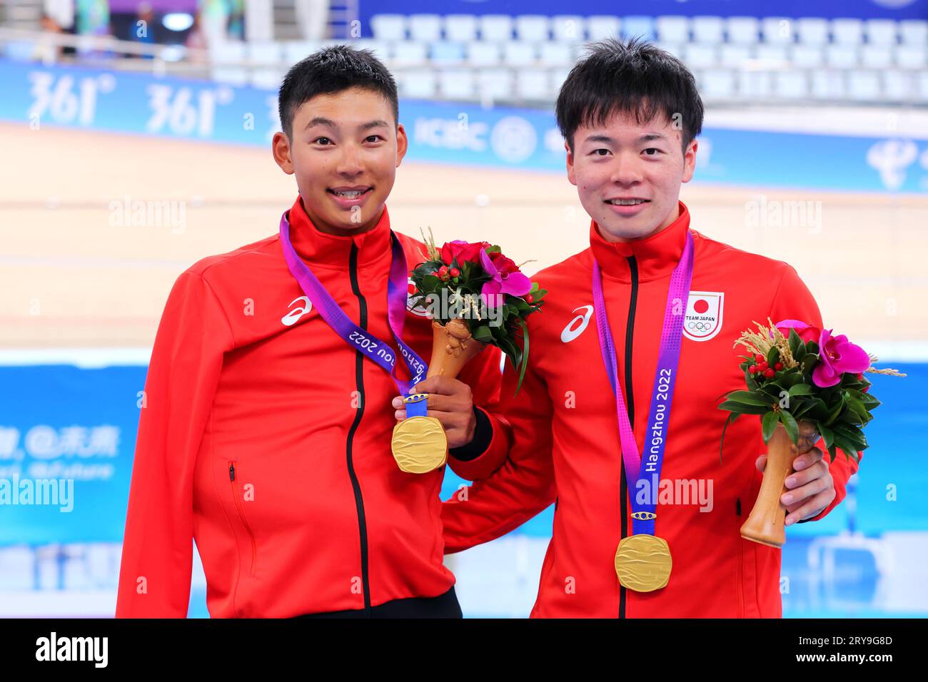 Jieshou, China. 29th Sep, 2023. (L-R) Shunsuke Imamura, Naoki Kojima ...