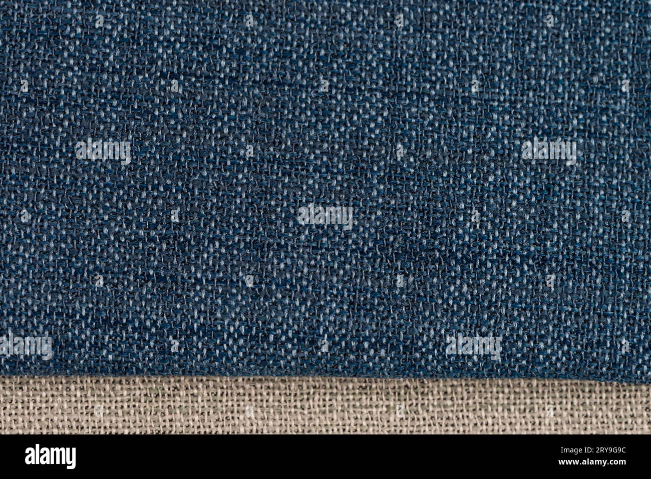 Blue fabric texture Stock Photo - Alamy