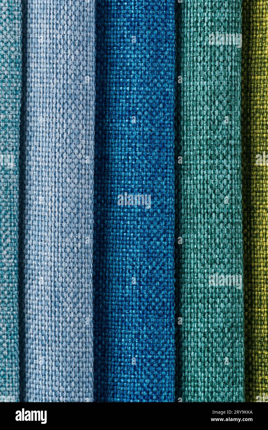 Multi color fabric texture samples Stock Photo - Alamy