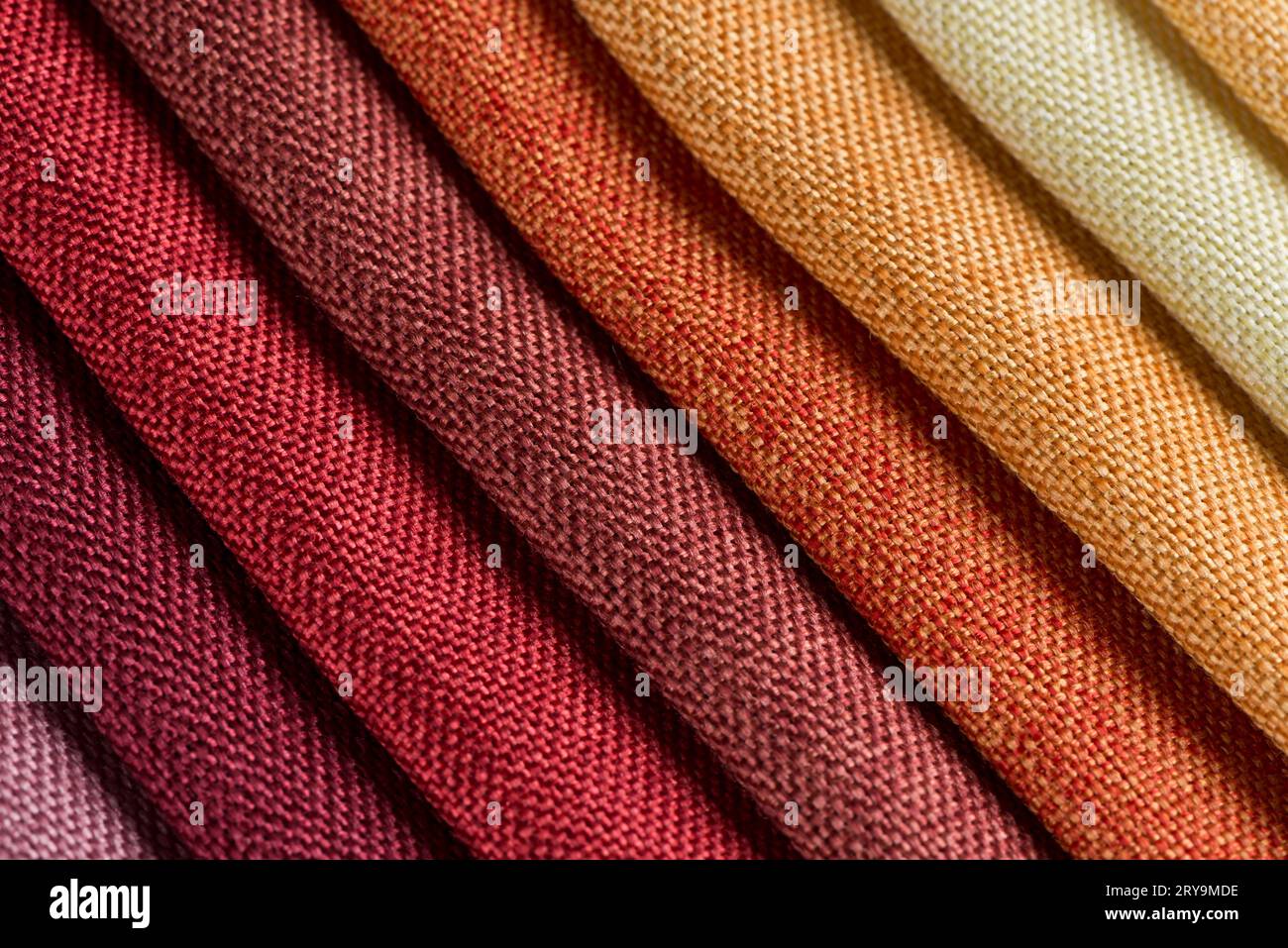 Multi color fabric texture samples Stock Photo - Alamy