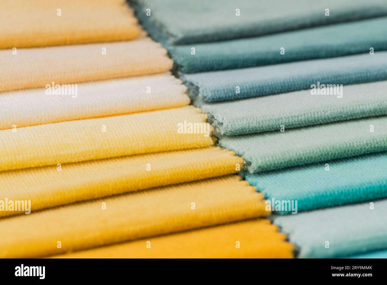 Multi color fabric texture samples Stock Photo - Alamy