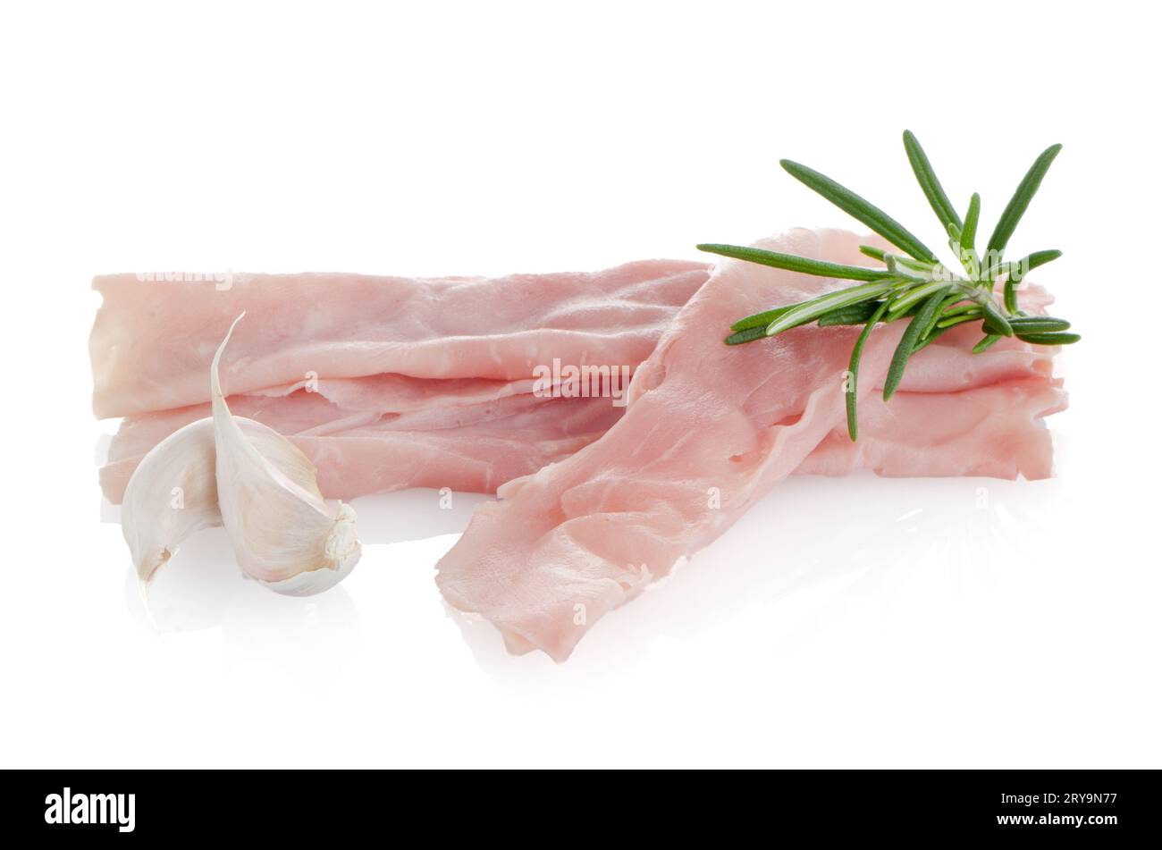 Fresh shaved ham Stock Photo - Alamy