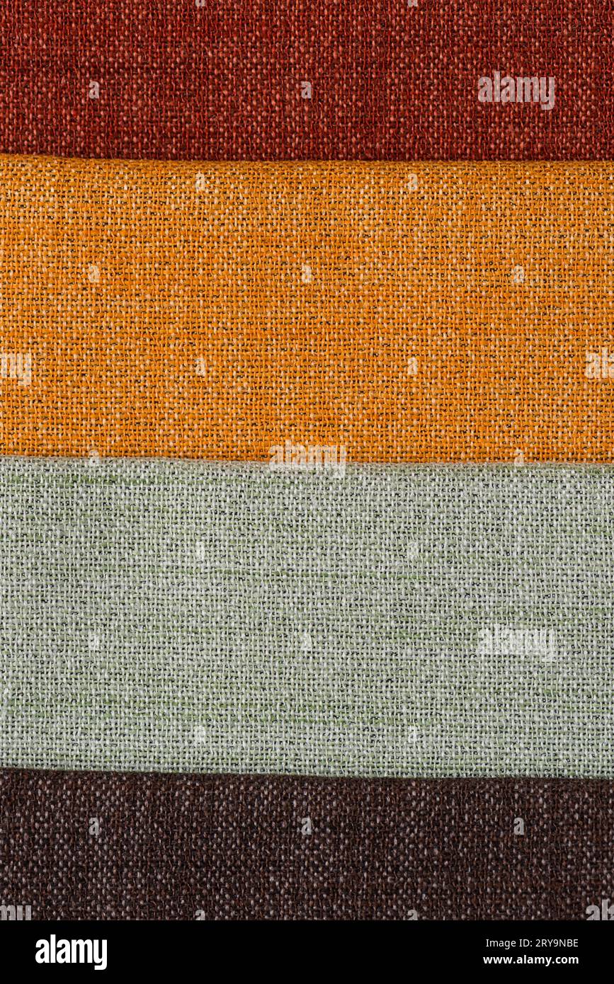 Multi color fabric texture samples Stock Photo - Alamy