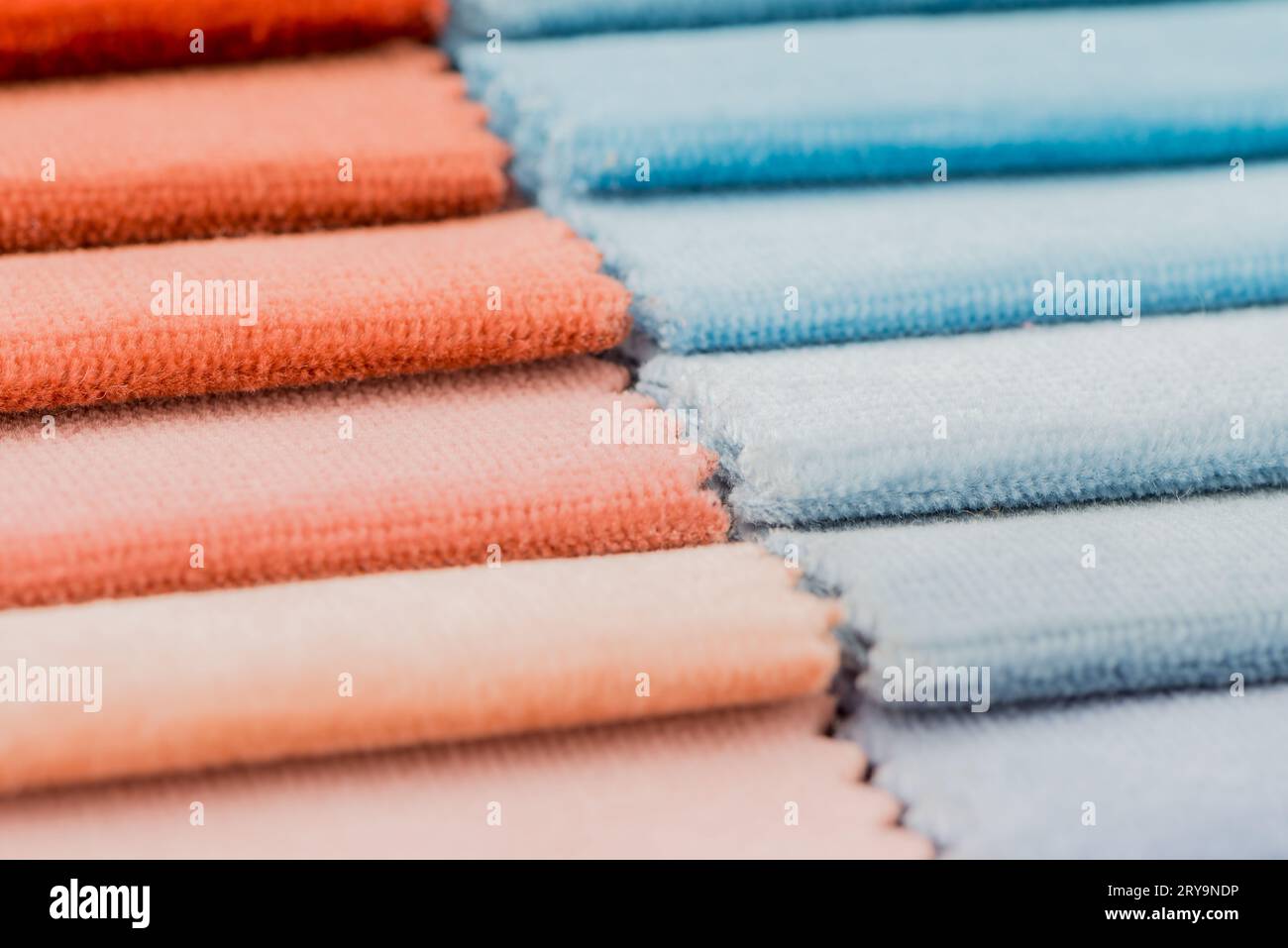 Multi color fabric texture samples Stock Photo - Alamy