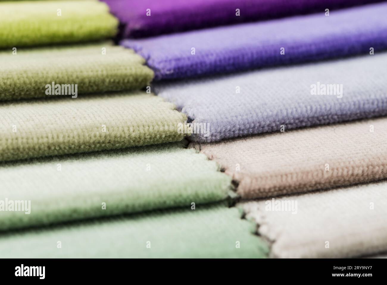 Multi color fabric texture samples Stock Photo - Alamy