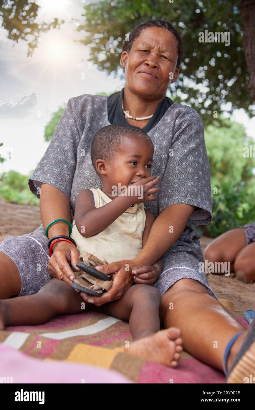 Elderly female khoisan native hi-res stock photography and images - Alamy