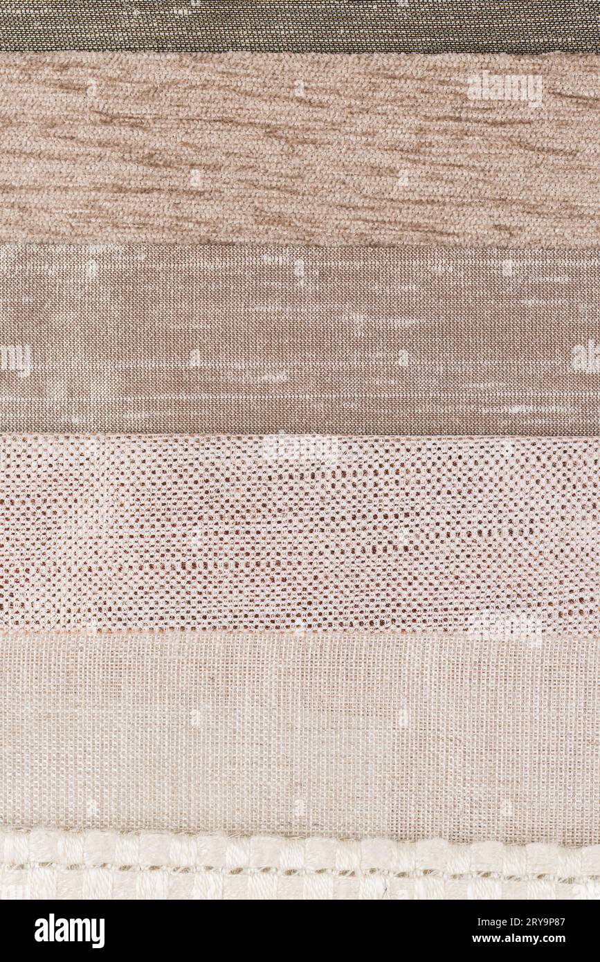 Multi color fabric texture samples Stock Photo - Alamy