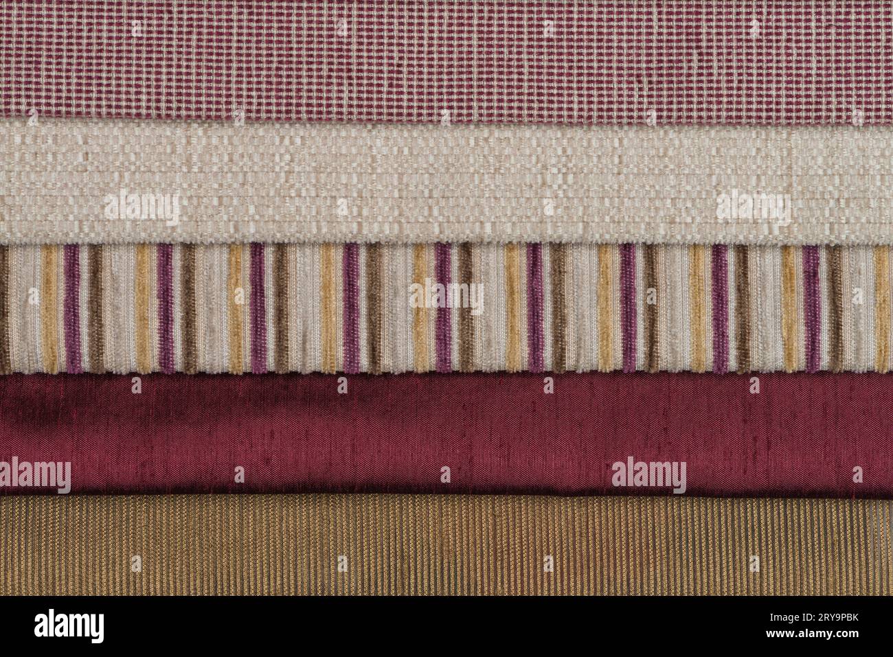 Multi color fabric texture samples Stock Photo - Alamy