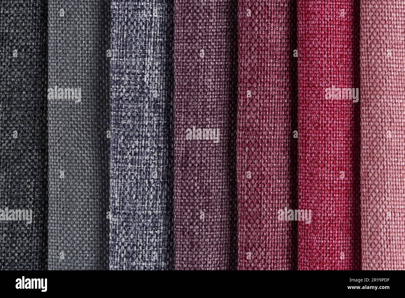 Multi color fabric texture samples Stock Photo - Alamy