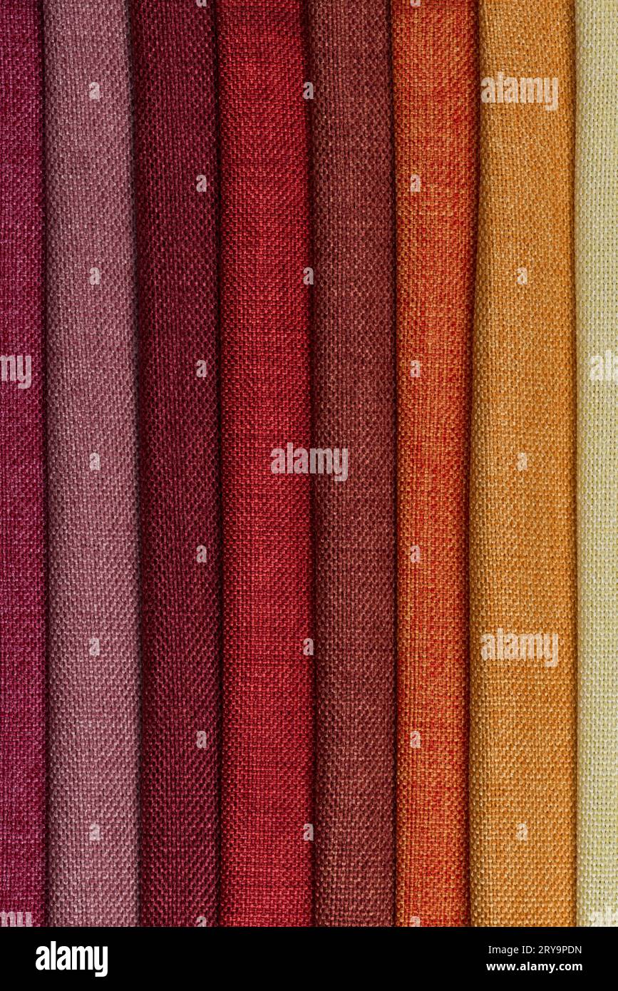 Multi color fabric texture samples Stock Photo - Alamy