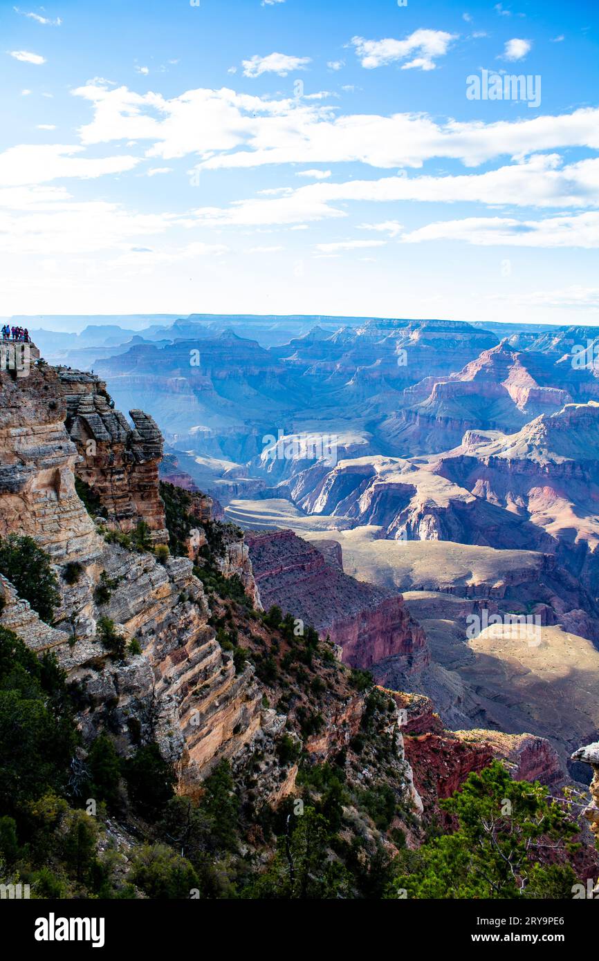 Verticle grand canyon near viewing platform Stock Photo - Alamy