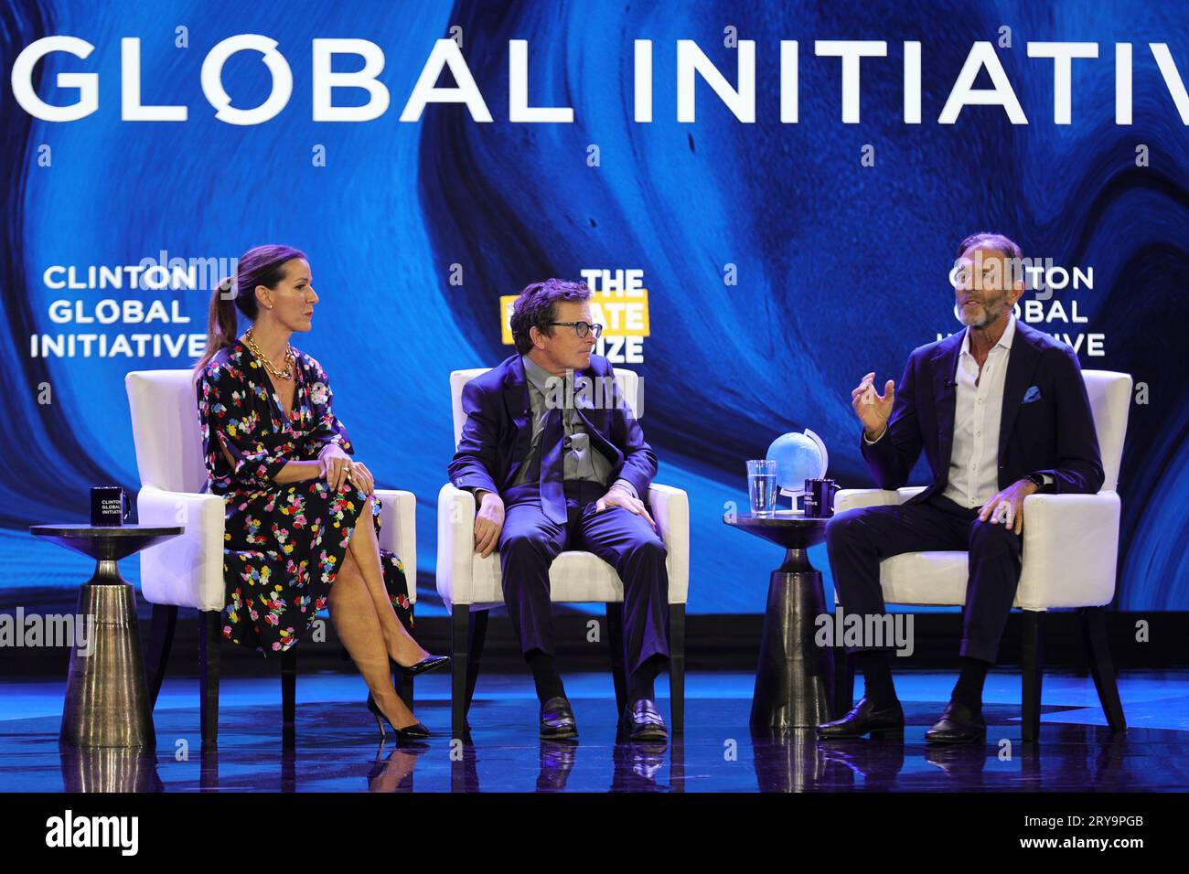 New York Hilton Midtown, New York, USA, September 19, 2023 - (L-R ...