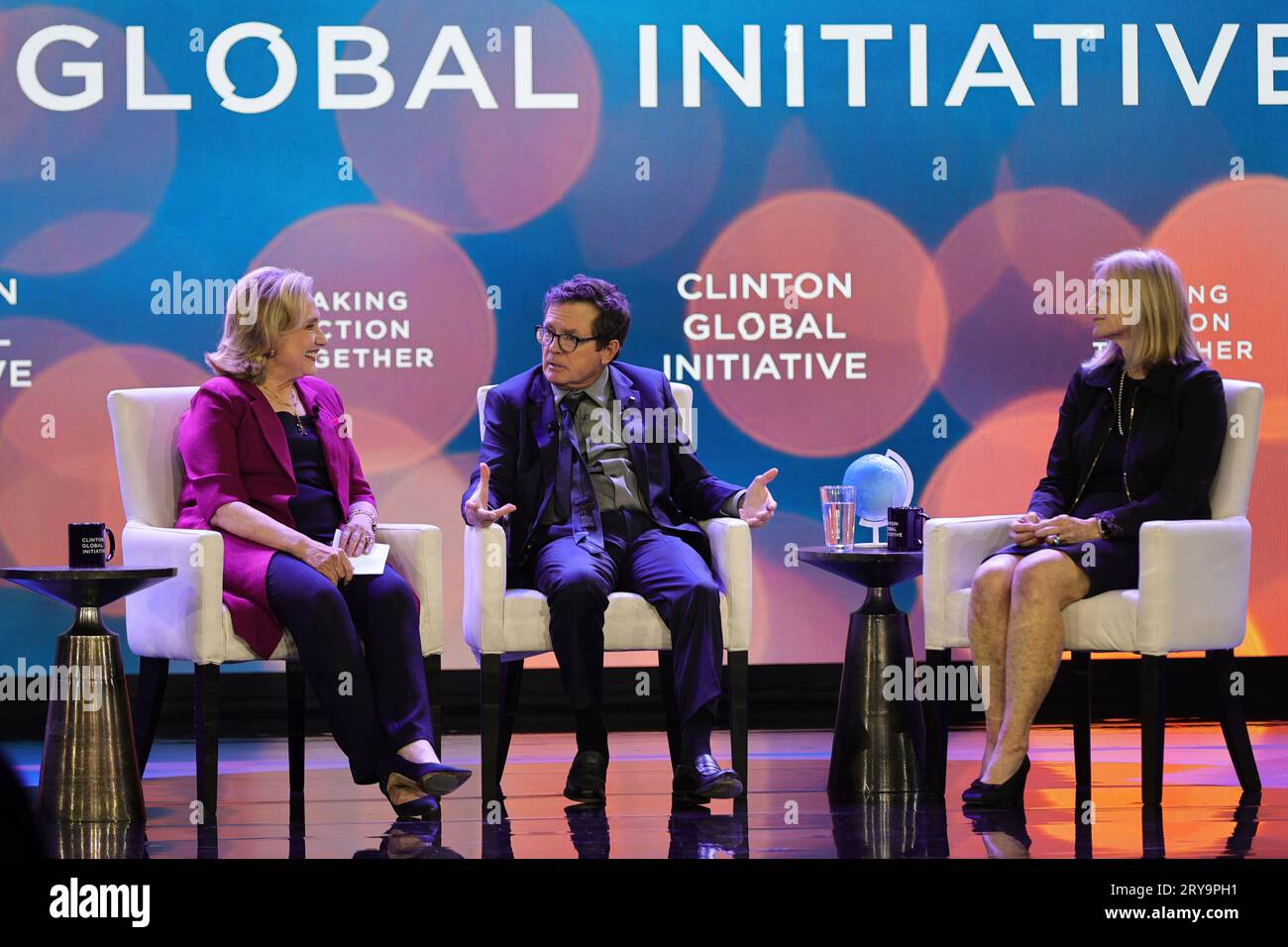 New York Hilton Midtown, New York, USA, September 19, 2023 - (L-R ...