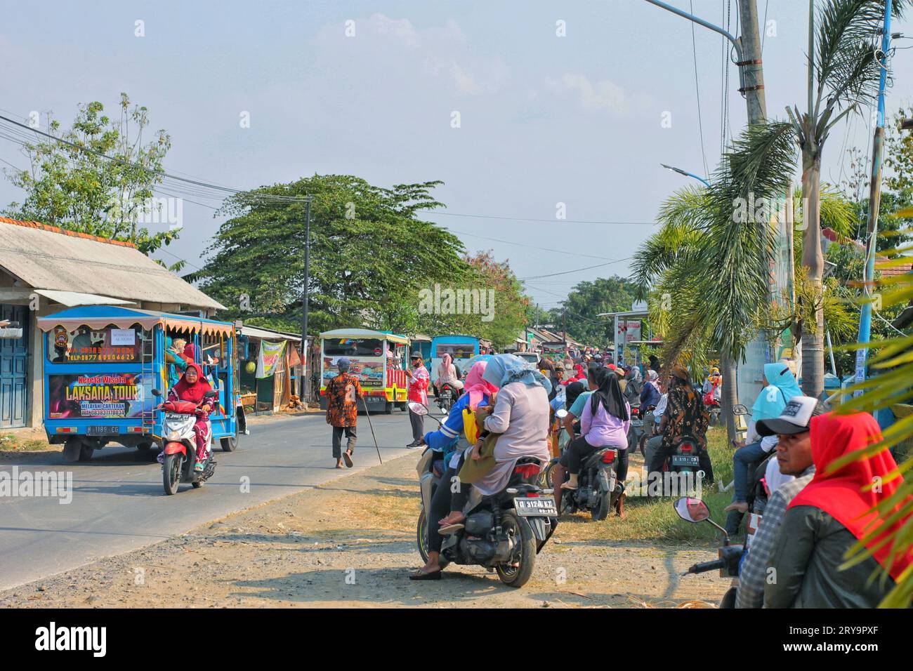 Indonesian independence day parade which is celebrated every August ...