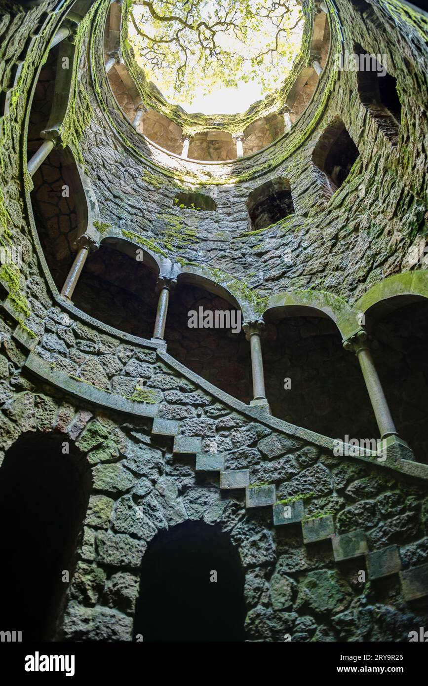 Masonic initiation well Stock Photo - Alamy
