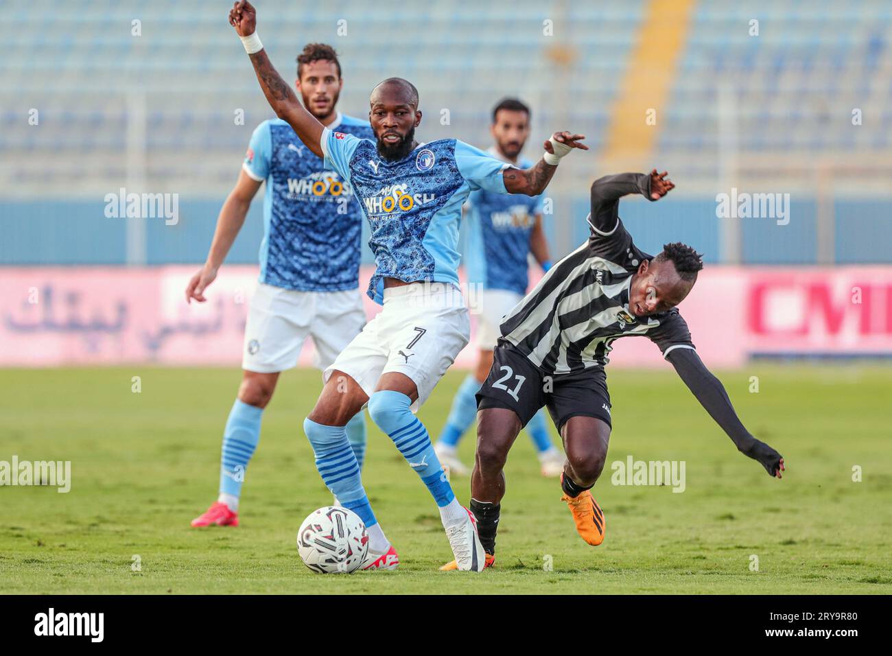 Cairo, Egypt. 29th Sep, 2023. Ibrahim Blati Toure (L, front) of ...