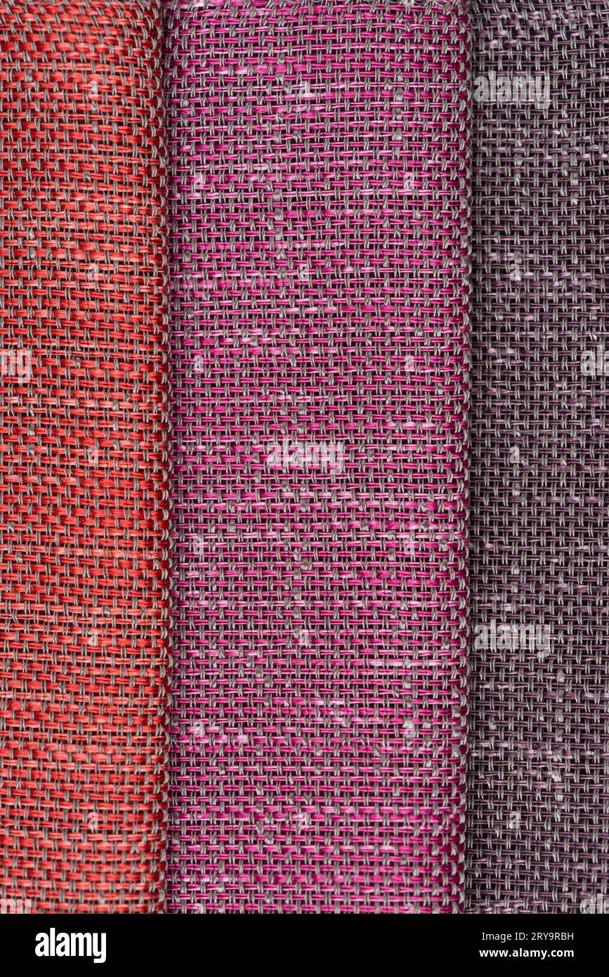 Multi color fabric texture samples Stock Photo - Alamy