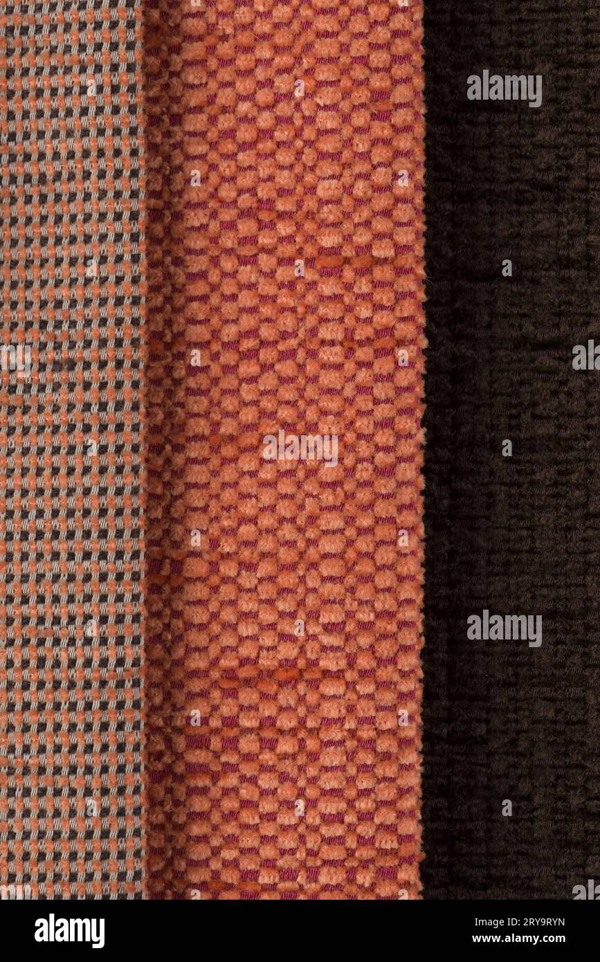 Multi color fabric texture samples Stock Photo - Alamy